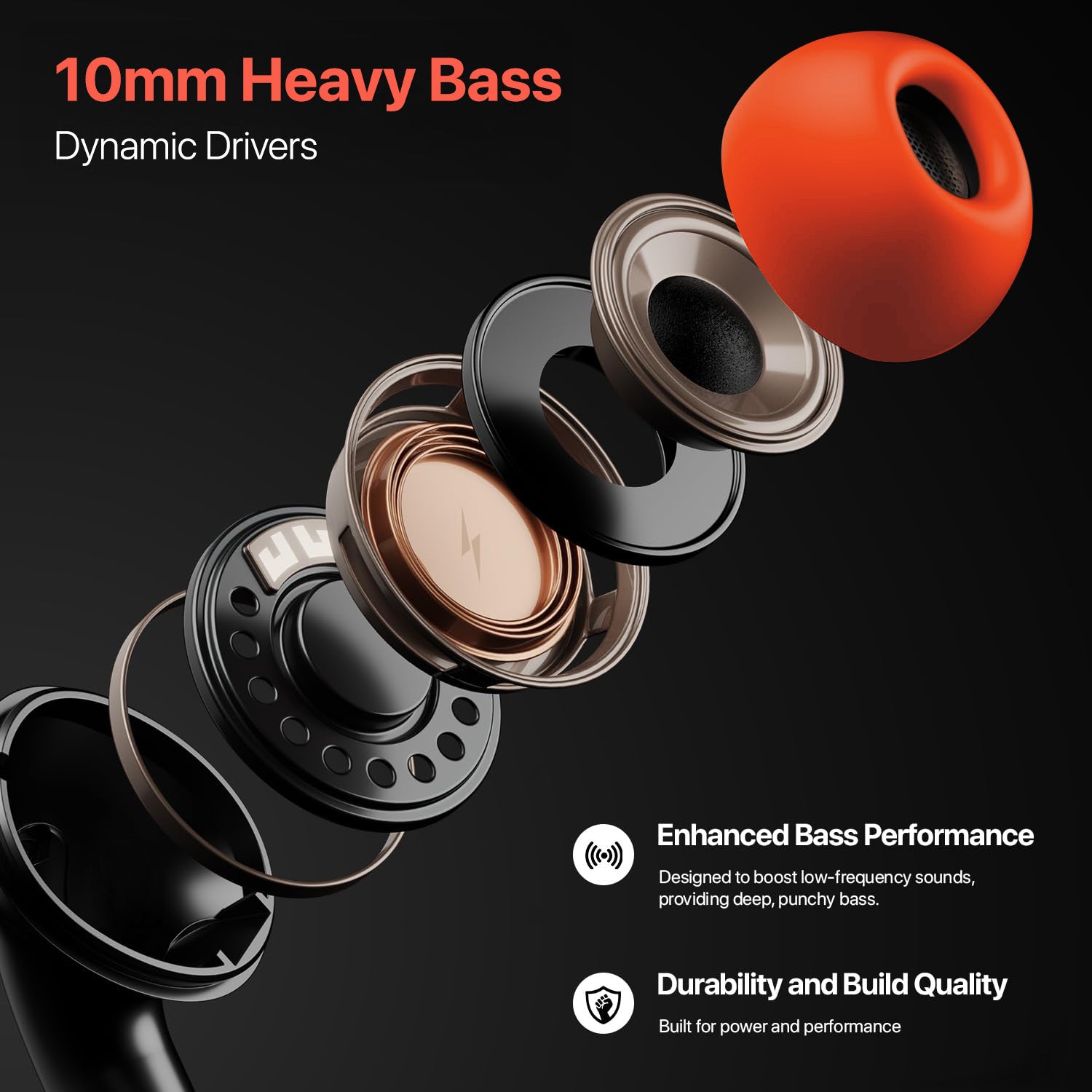 Vaku Luxos ® SONAIR True Wireless Earbuds with Smart Touch Controls