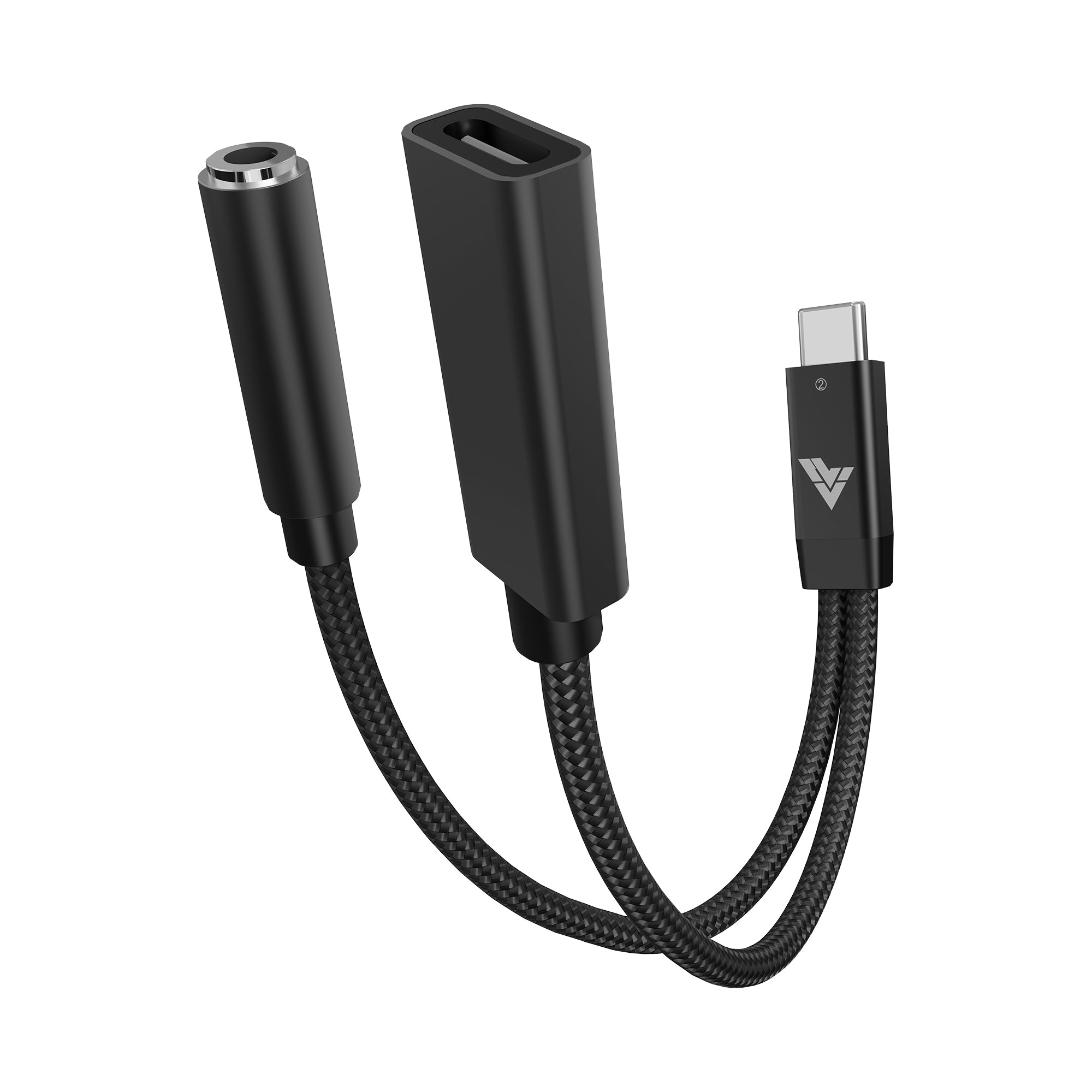 Vaku Luxos ® PROCODER Type-C to Type-C + 3.5mm DAC Audio Converter | A