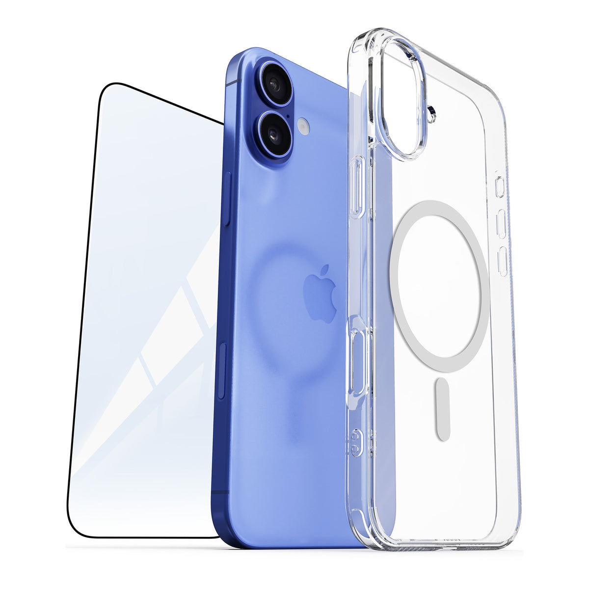 Vaku Luxos ® 2in1 Combo Apple iPhone 16 Glassy MagPro Back Cover with