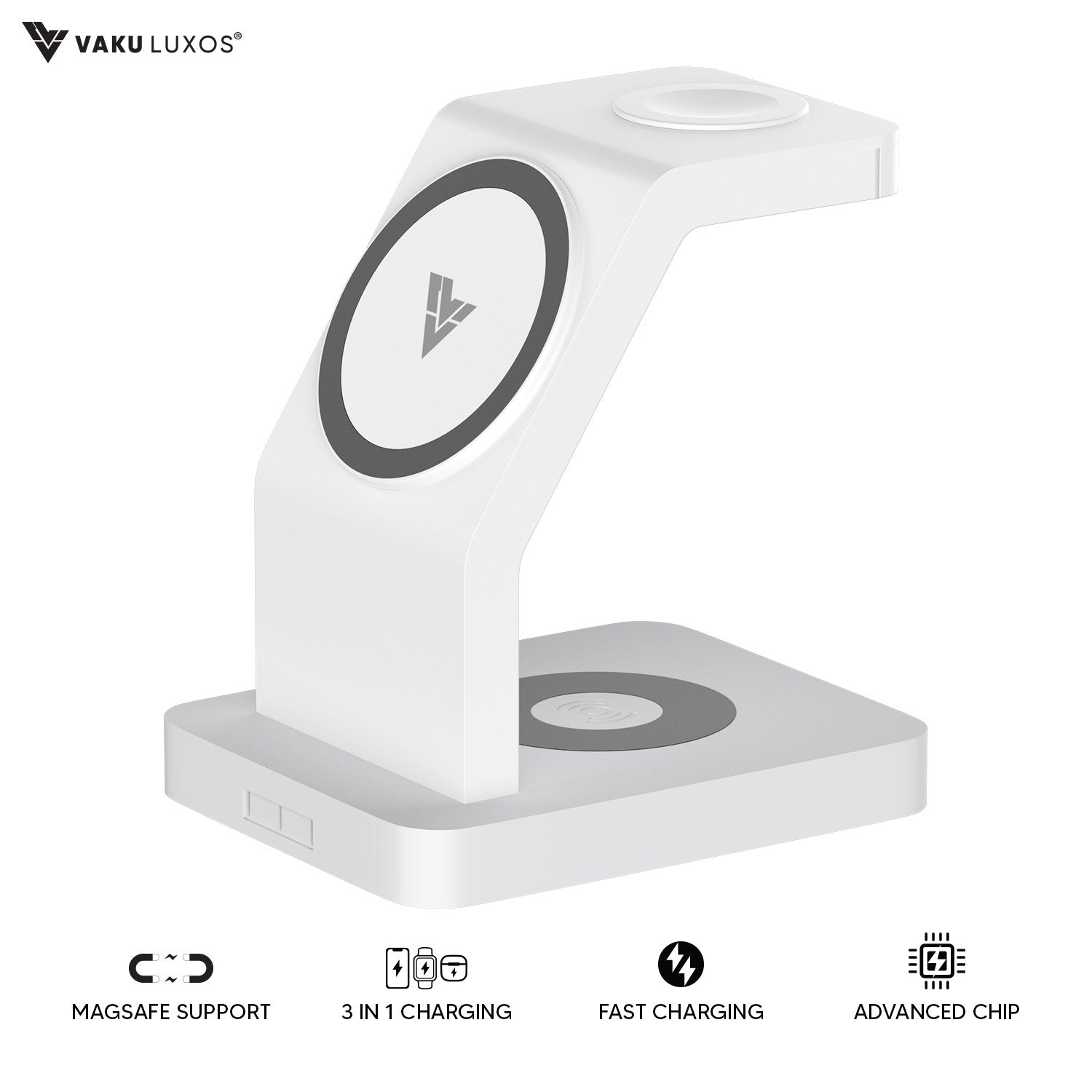 Vaku Luxos ® TRINITY 23W 3IN1 Wireless Charger