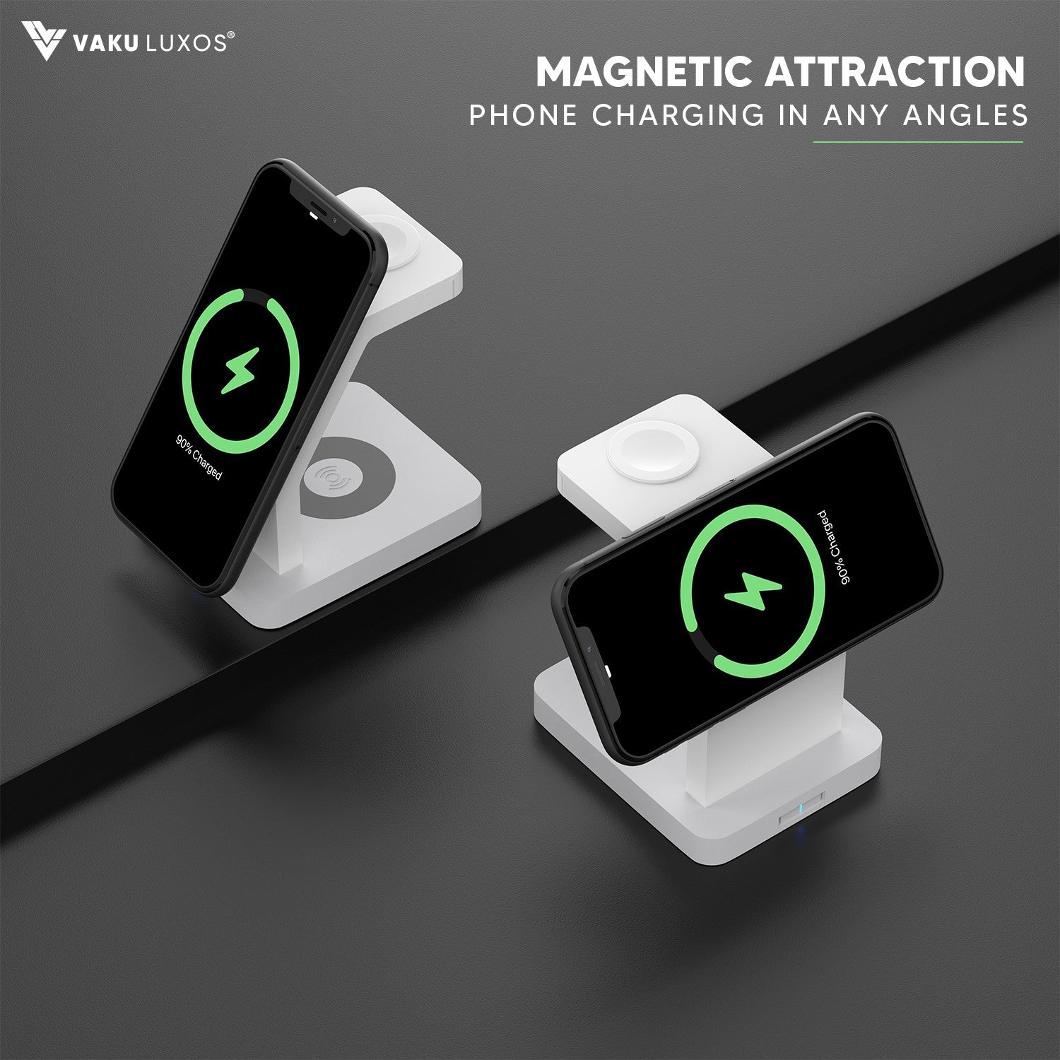 Vaku Luxos ® TRINITY 23W 3IN1 Wireless Charger